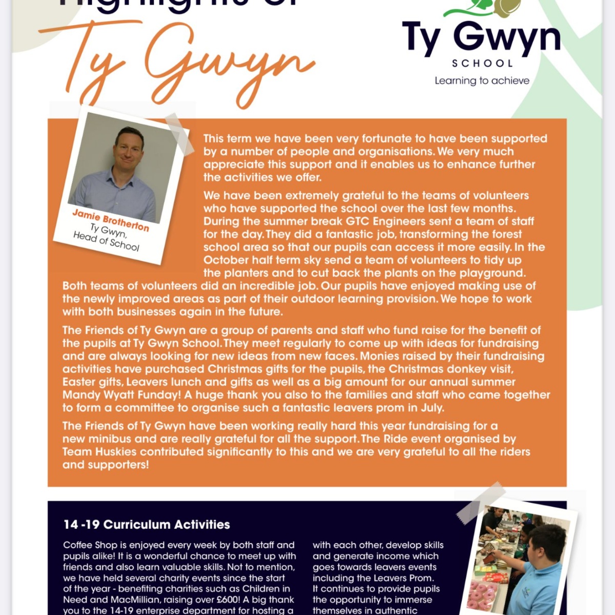 Ty Gwyn - Autumn term - Spring 2025